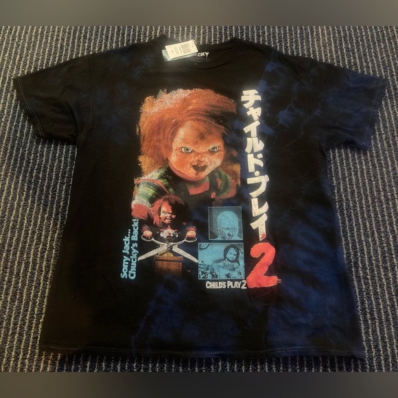 Chucky | Shirts | Nwt Chucky Childs Play 2 Classic Horror Movie Poster ...